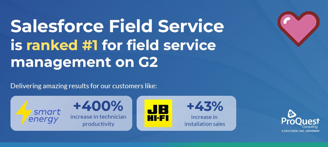 Salesforce Field Service Ranked #1 on G2
